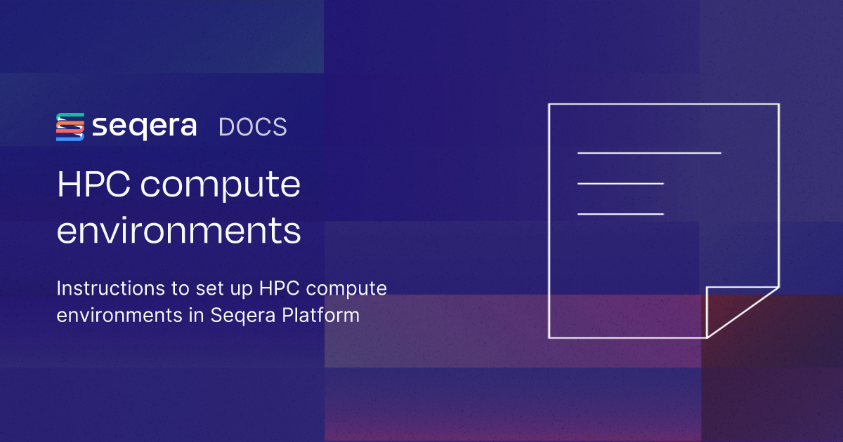 Hpc Compute Environments Seqera Docs